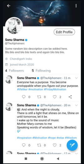 Stunning Twitter Clone Built With Flutter And Firebase Follow Tutorials 6761
